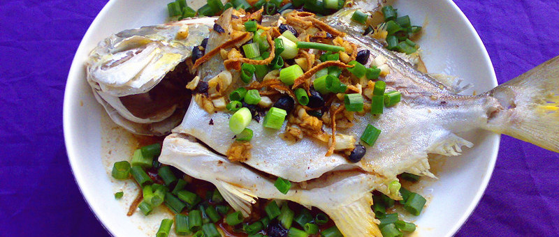 Black Bean Steamed Golden Pompano - Searay Foods Inc
